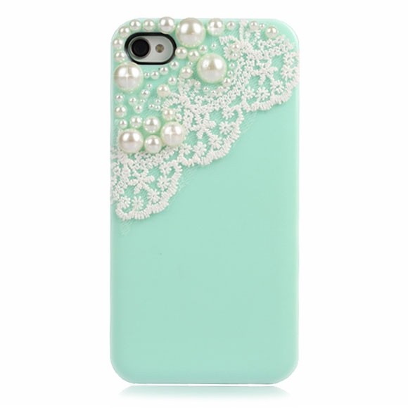 Elegant Handmade Lace And Pearl Iphone 4/4s Case on Luulla